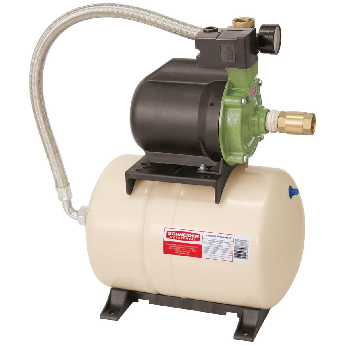 Pressurizador Schneider Sistema Completo Tap-20 C 1/2 Cv Monofásico 127v