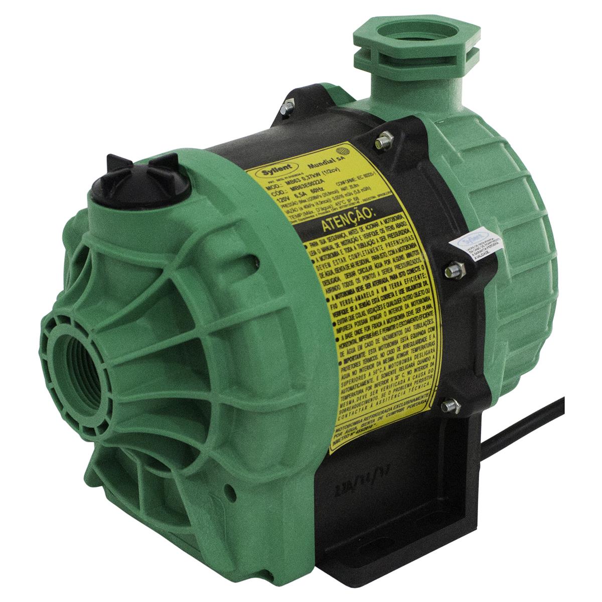 Pressurizador Syllent Mb63e0022a 1/2 Cv Monofásico 110v com Fluxostato ...