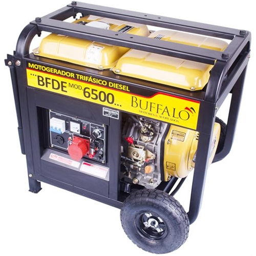 Gerador de Energia à Diesel Buffalo Bfde 6.500 10 Cv Trifásico 380v