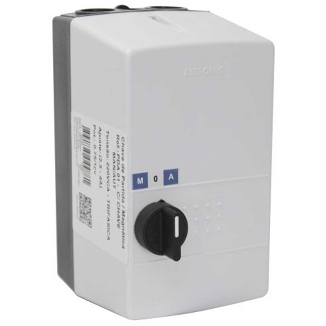 Chave de Partida Direta Altronic Pda 01 (6,3 - 10) 0,75 Cv/ 1cv Monofásica 220v