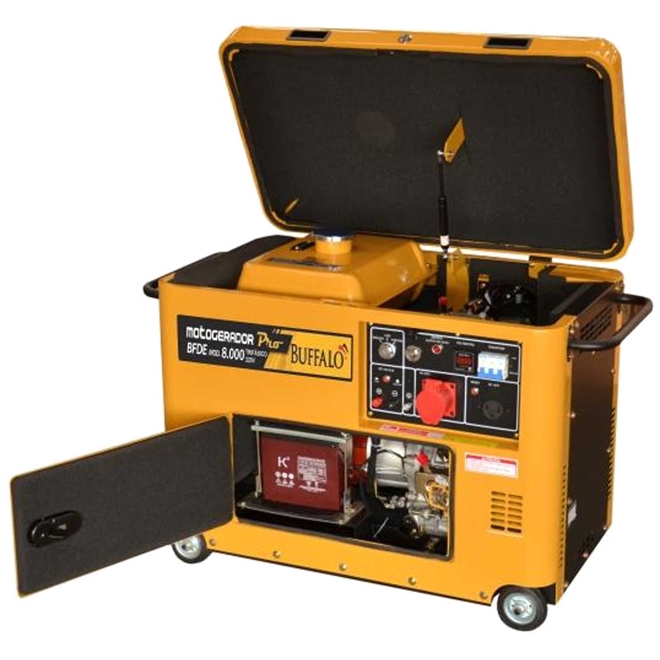 Gerador Buffalo Bfde 8000 Silencioso 13 Cv Monofásico 110v/220v