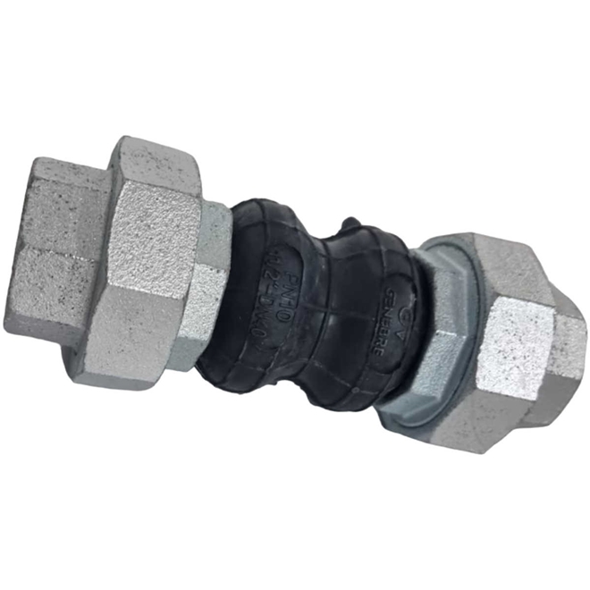 Junta de Expansao Genebre Dupla Onda 1.1/2 Pol.Epdm Rosca Bsp 10kg
