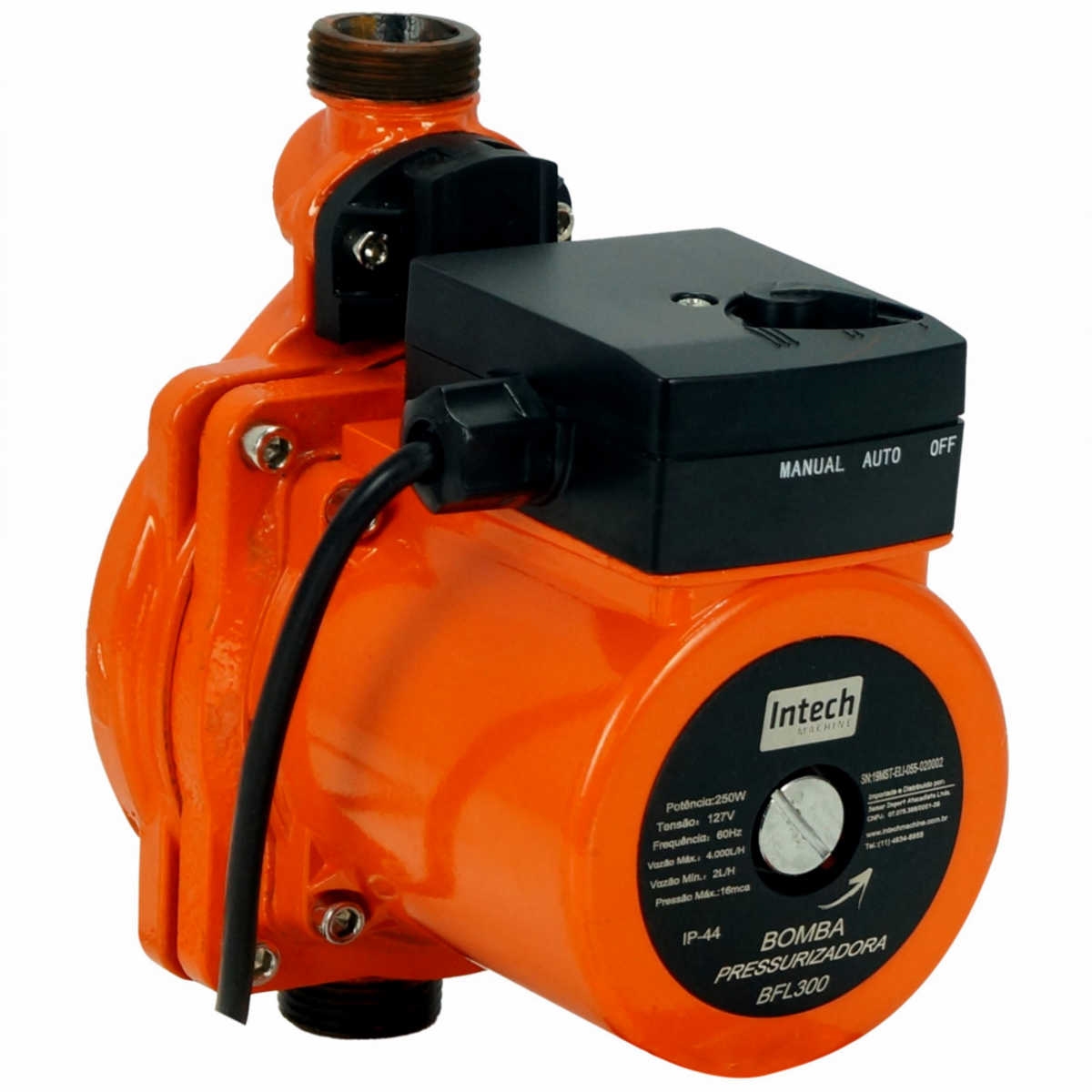 Bomba Pressurizadora Intech Machine Bfl300 0,4cv Monofasica 127v