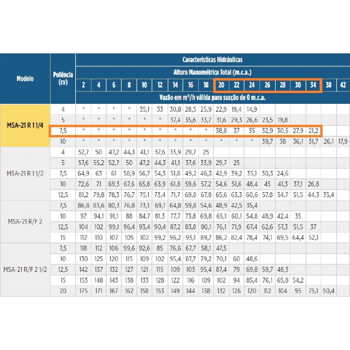Bomba Monoestagio Schneider MSA-21R 7,5CV 1.1/4 Polegadas Rotor 140mm ...