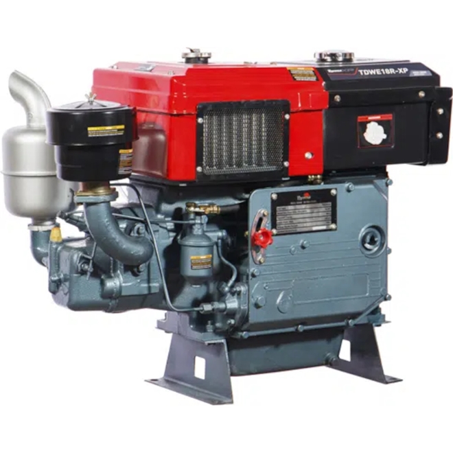 Motor a Diesel Toyama TDWE18R-XP 4 Tempos 16,5CV 903CC com Radiador e ...