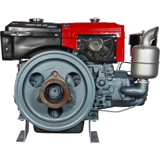 Motor a Diesel Toyama TDWE18R-XP 4 Tempos 16,5CV 903CC com Radiador e ...