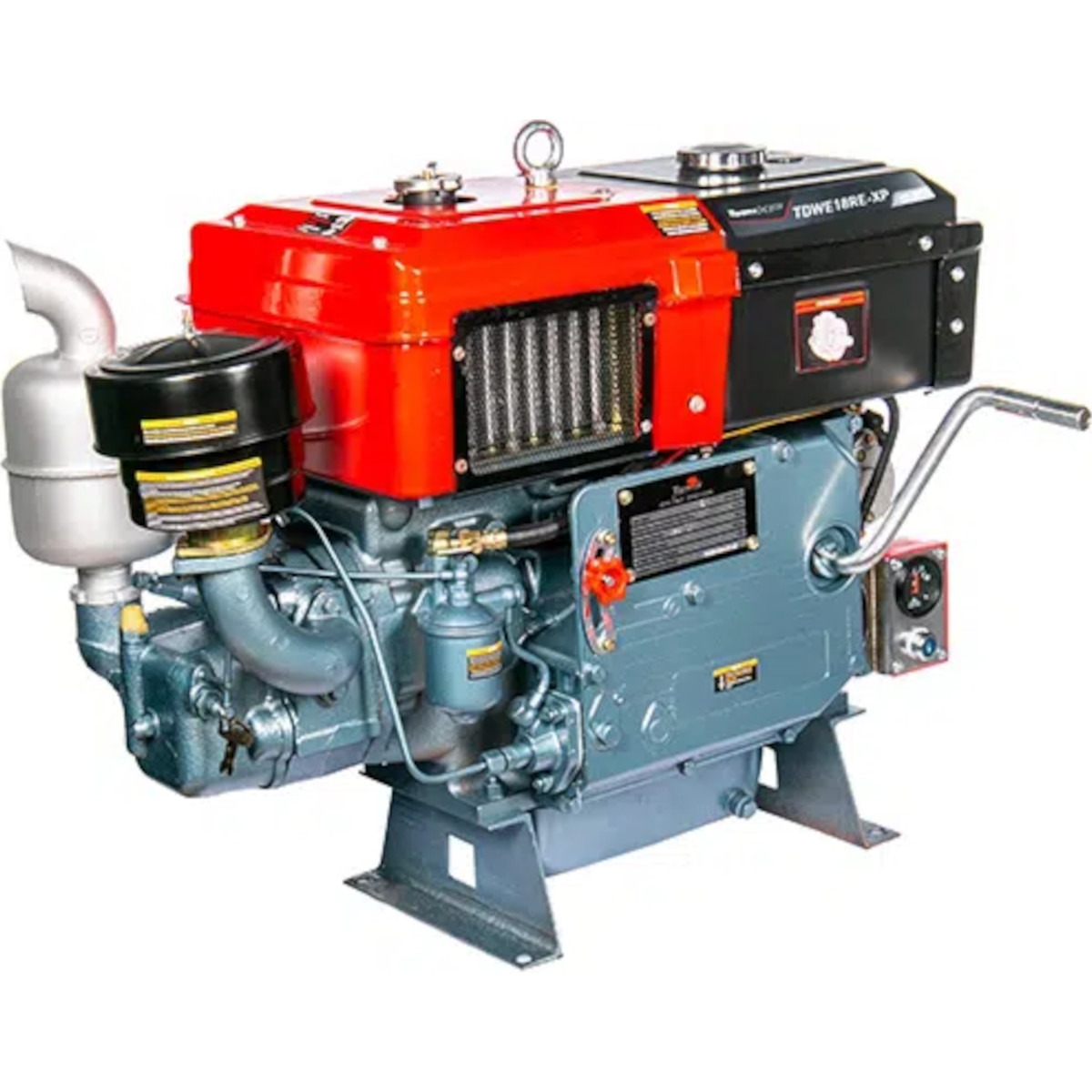 Motor a Diesel Toyama TDWE18RE-XP 4 Tempos 16,5CV 903CC com Radiador e ...