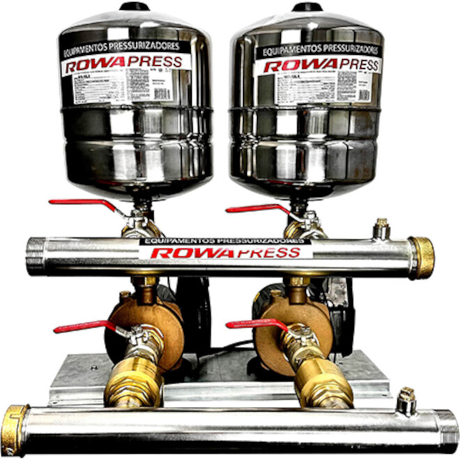 Sistema de Pressurizacao Rowa Tandem 270E 2,5CV Trifasico 220V ate 38 Banheiros