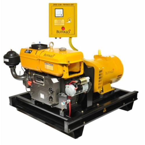 Gerador a Diesel Buffalo BFDE 12.500 Radiador 4T 17,1CV Trifasico 220V ...